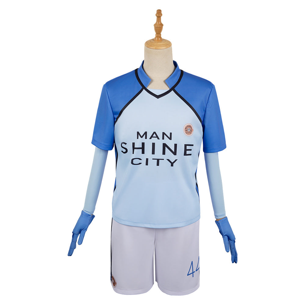 Sportbekleidung Blue Lock Kostüm England Team Manshine City Uniform ...