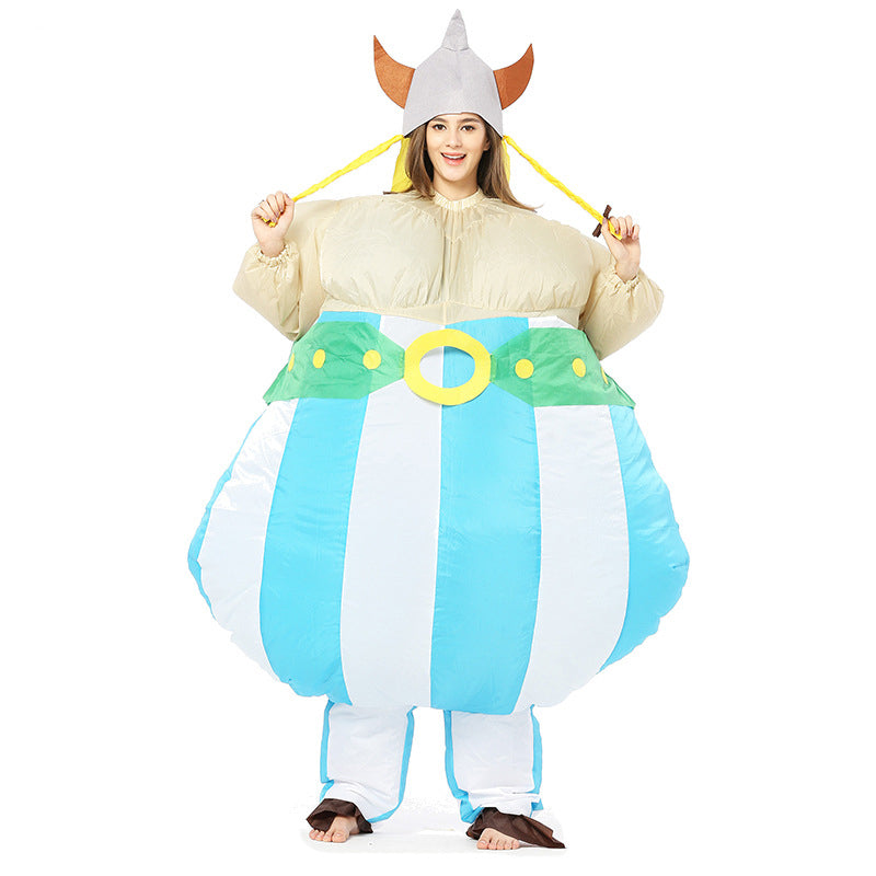 Asterix Obelix Aufblasbare Fettkostüm Viking Cosplay Kostüm | €37,99 ...