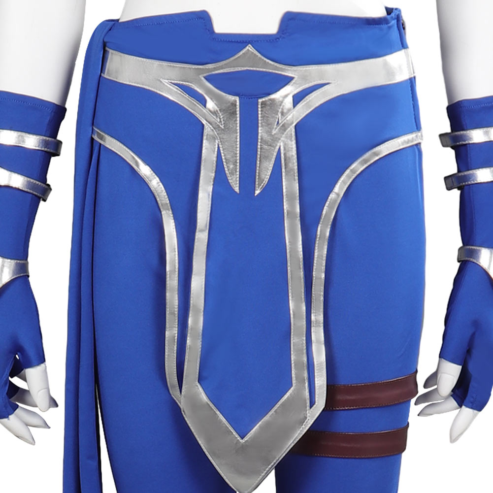 Mortal Kombat Kitana Cosplay Kostüm Halloween Karneval Party Kampfanzug ...